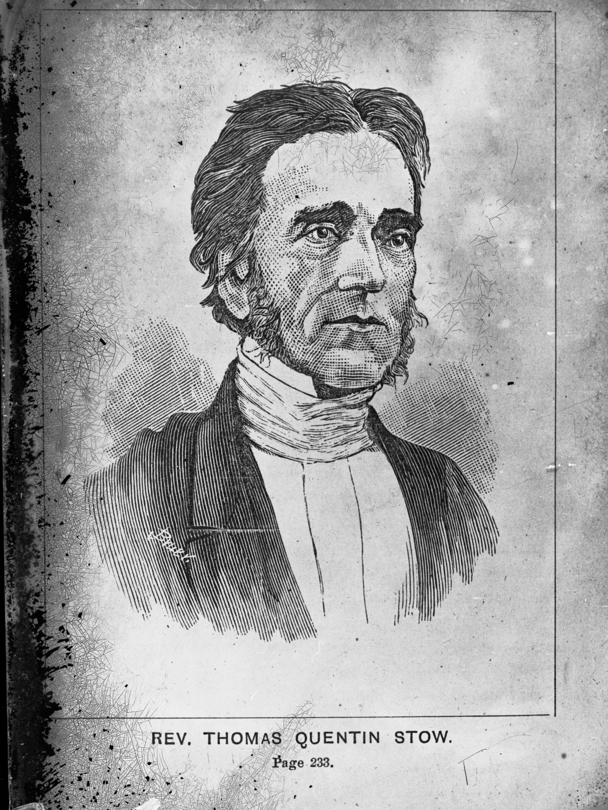 Sketch of the Reverend Thomas Quinton Stow | History Trust