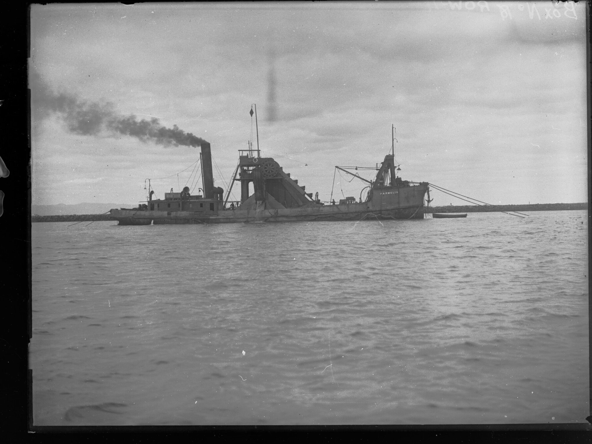 View of dredge "Parmelia" at Outer Harbor, South Australia | History Trust