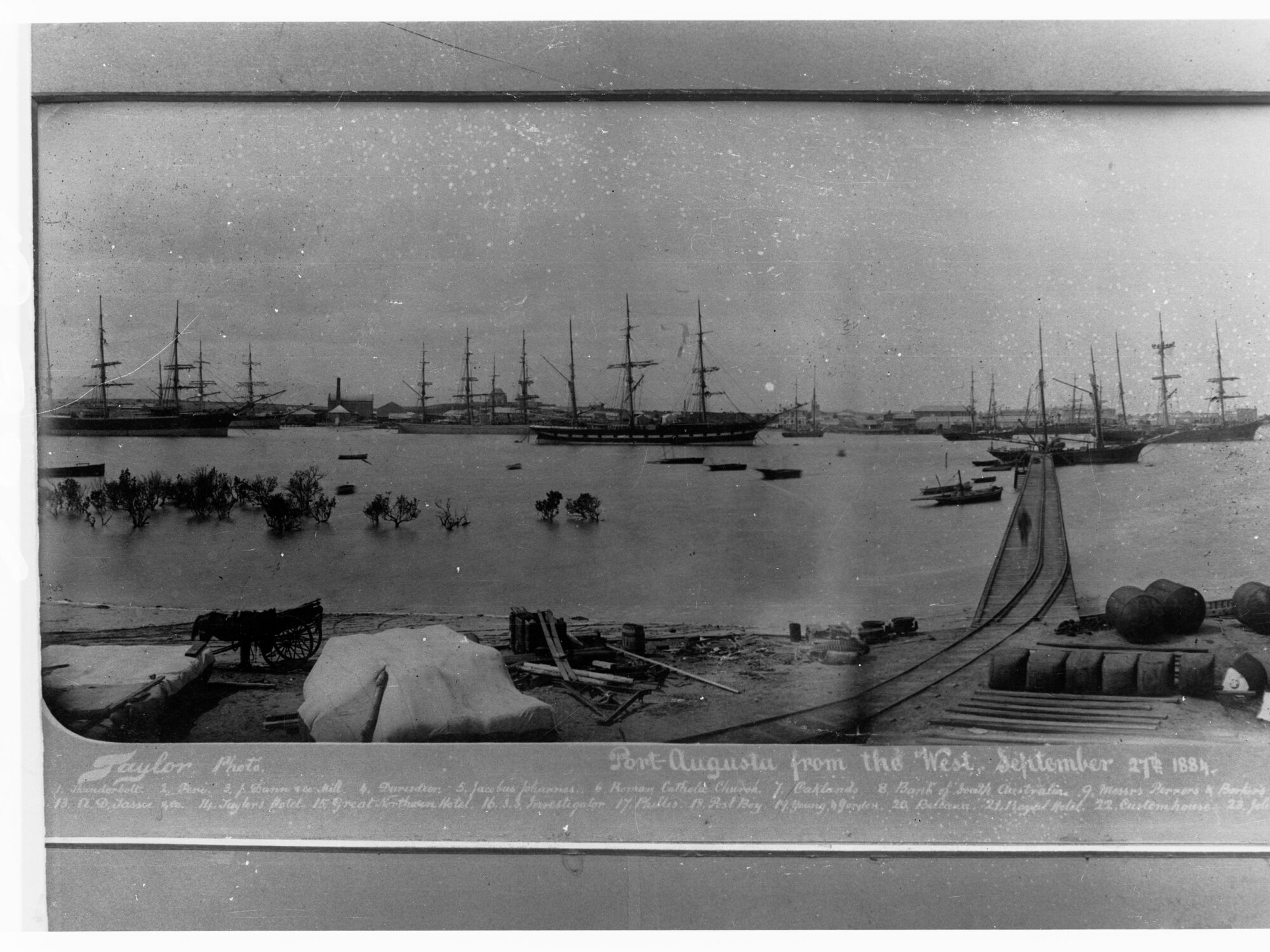 Port Augusta showing ships | History Trust
