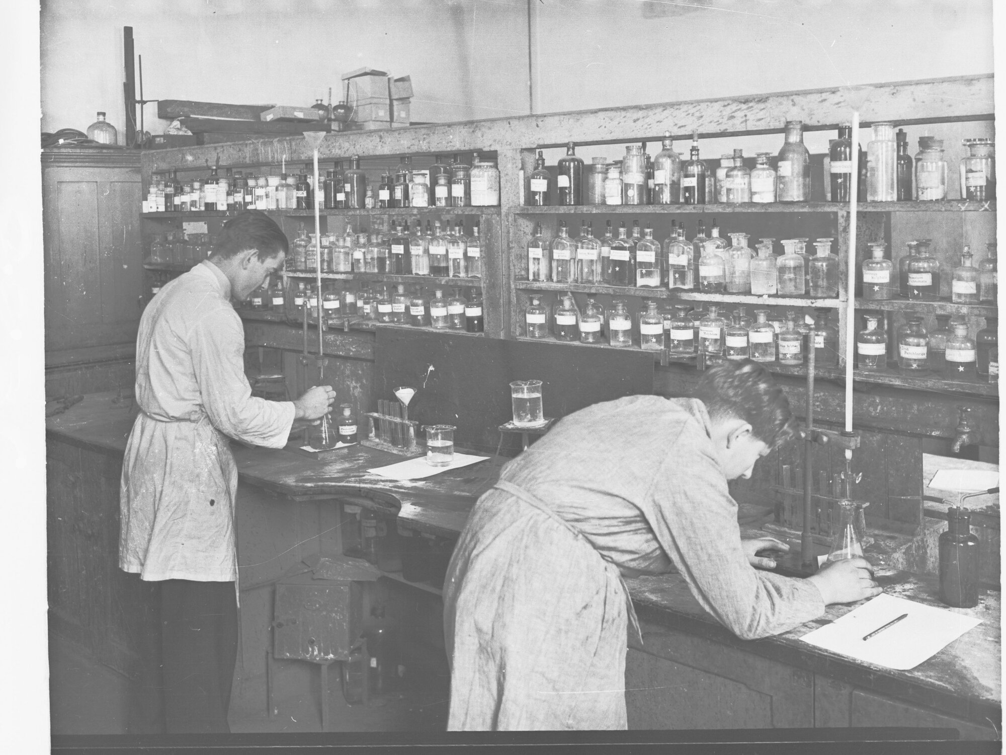 Boys at Work in a School Laboratory | History Trust