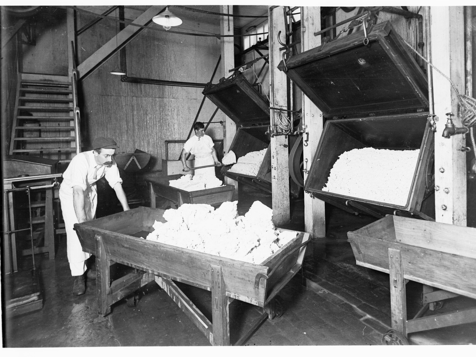 Butter factory, churning and receiving | History Trust